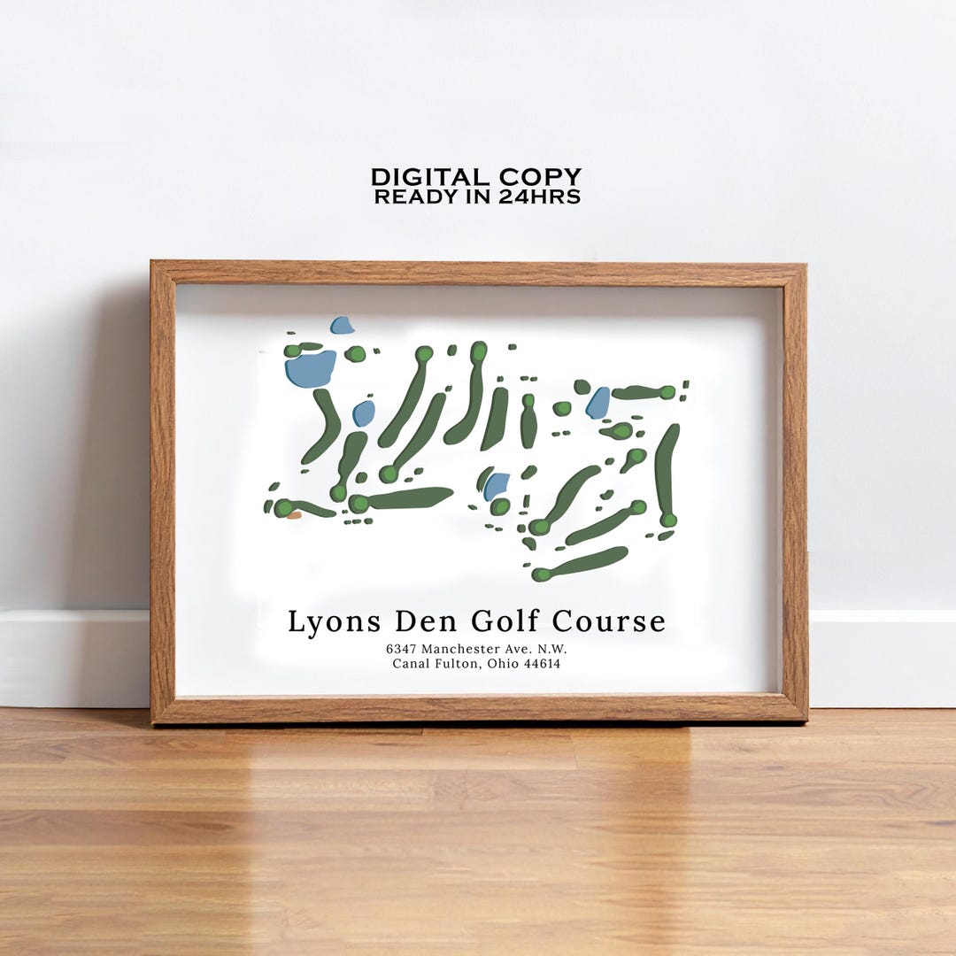 Lyons Den Golf Custom Golf Course Map Print, Any Golf Courses Printable ...