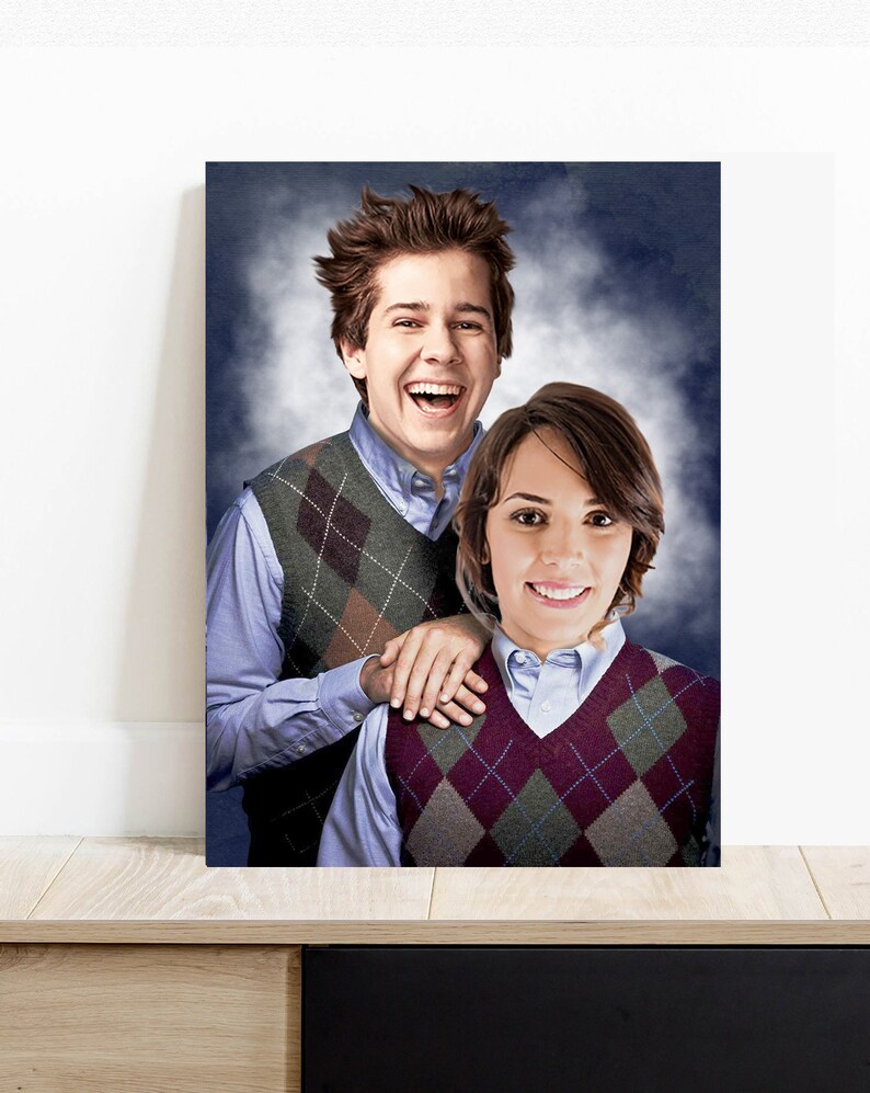 Custom Stepbrother Poster, Step Brother Portrait, Pet and Human Poster ...