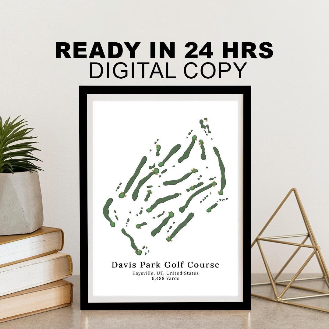 Davis Park Golf Course Map Print, Utah Golf Courses Printable, Any ...
