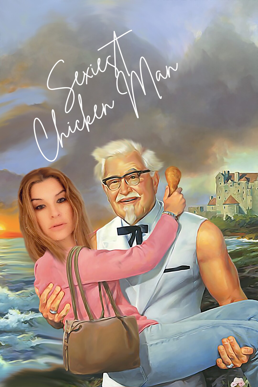 Custom COLONEL Poster, Custom Colonel Sanders Portrait, Funny Colonel ...