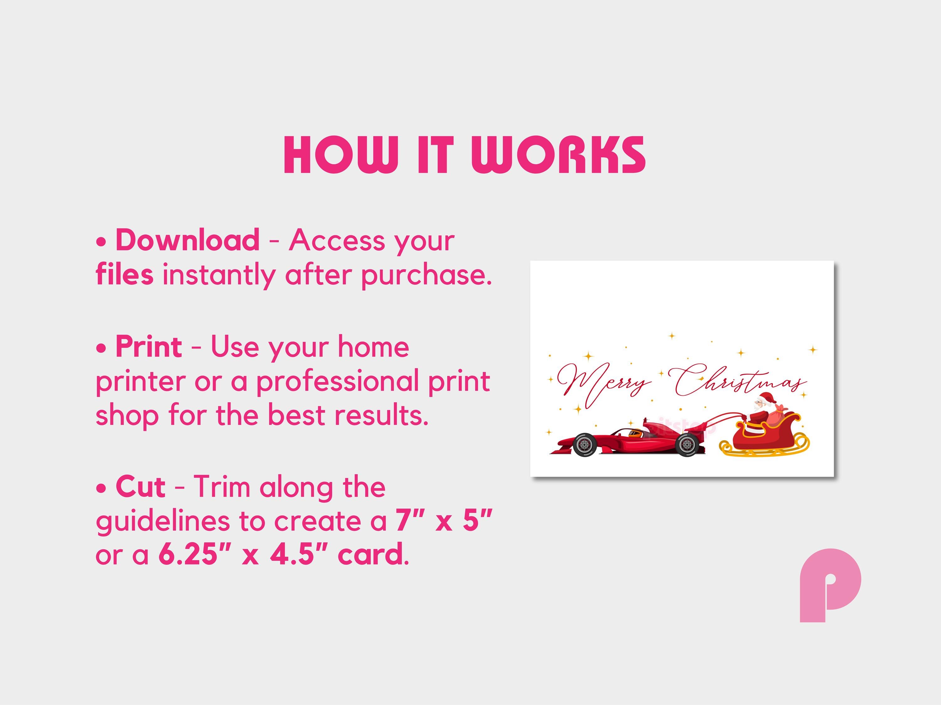 F1 Christmas Card V2, Formula 1 Christmas Holiday Card, F1 Themed ...