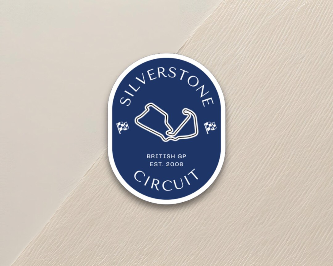 Silverstone Circuit F1 Sticker | Formula One Race Circuit Stickers | F1 ...
