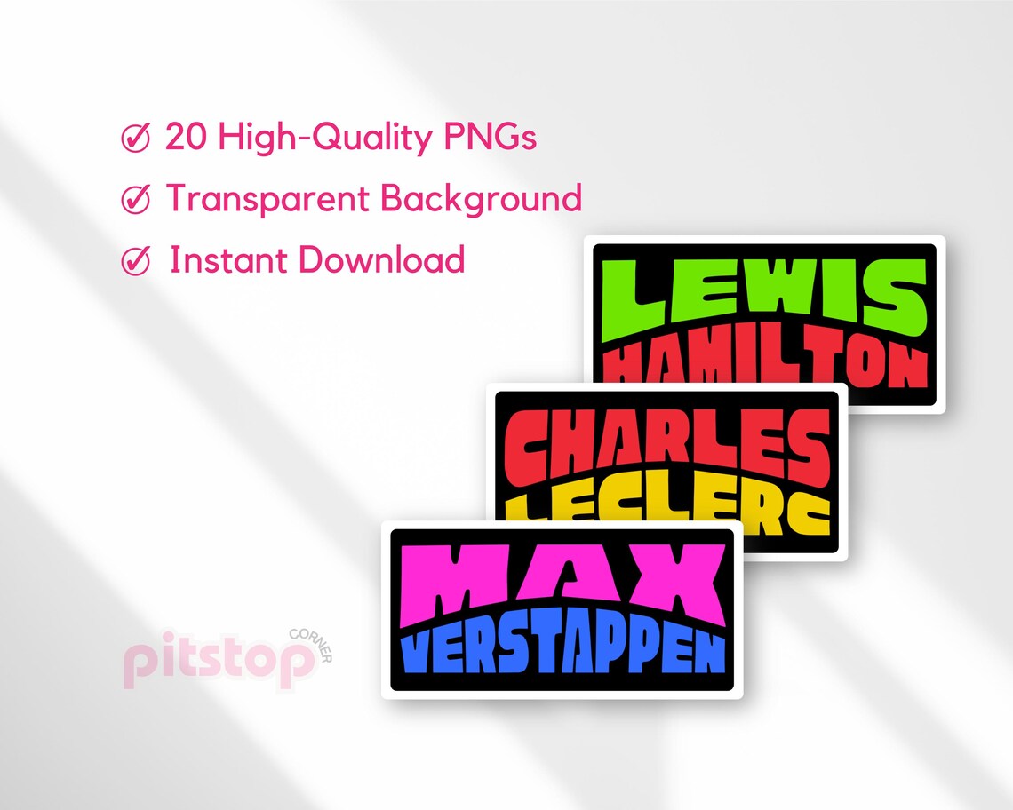2025 F1 Drivers Name Stickers Jeepney Signage Inspired | Formula 1 ...