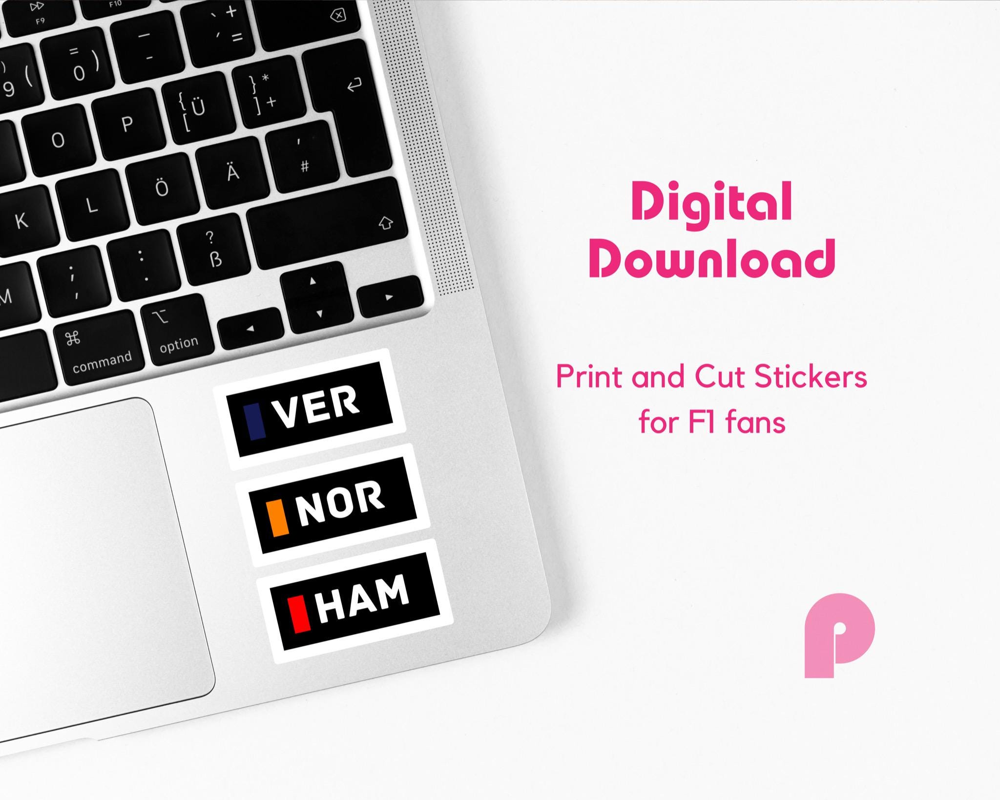 2025 F1 Drivers Name Stickers | Formula One Driver Stickers | 2025 F1 ...