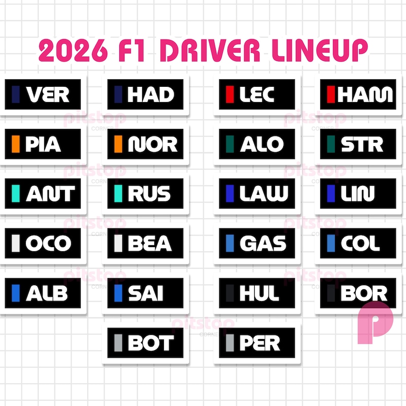 Formula 1 Party Tags - Etsy