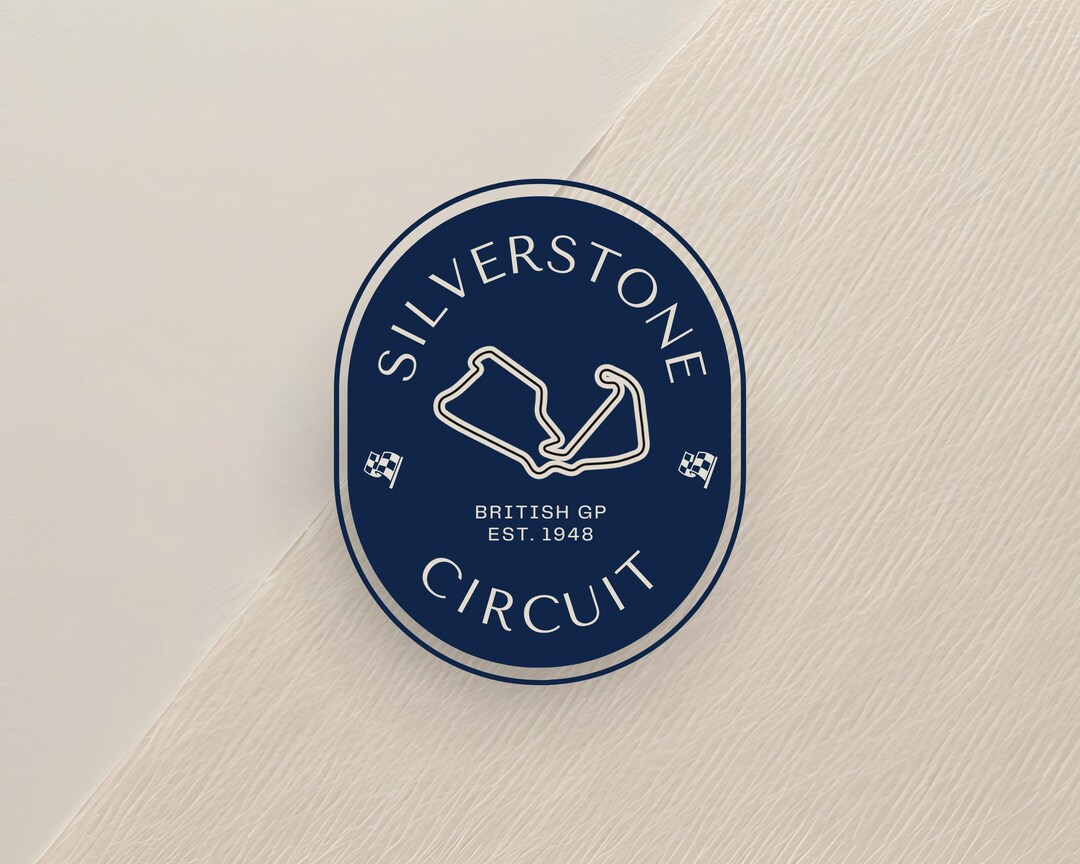 Silverstone Circuit F1 Sticker Formula One Race Circuit Stickers F1 ...