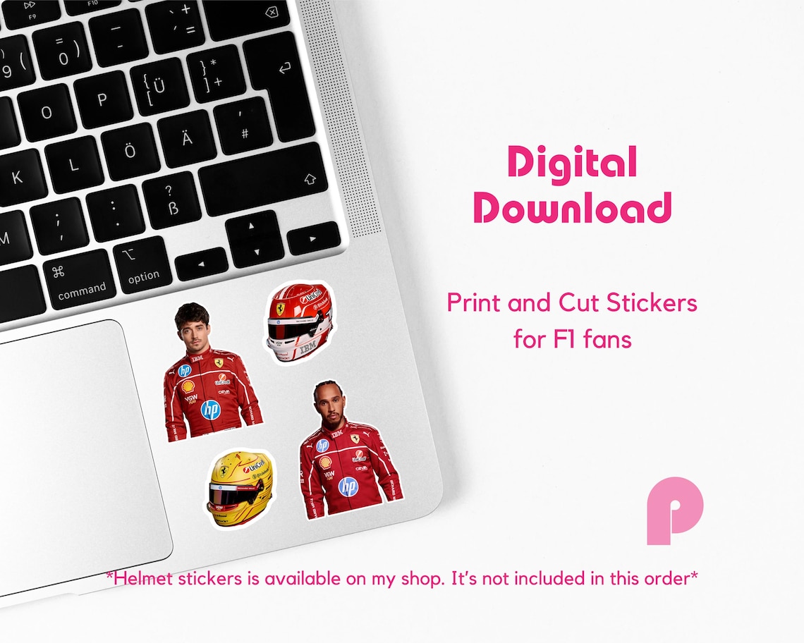 UPDATED 2025 F1 Driver Portrait Stickers | Formula One Drivers Stickers ...