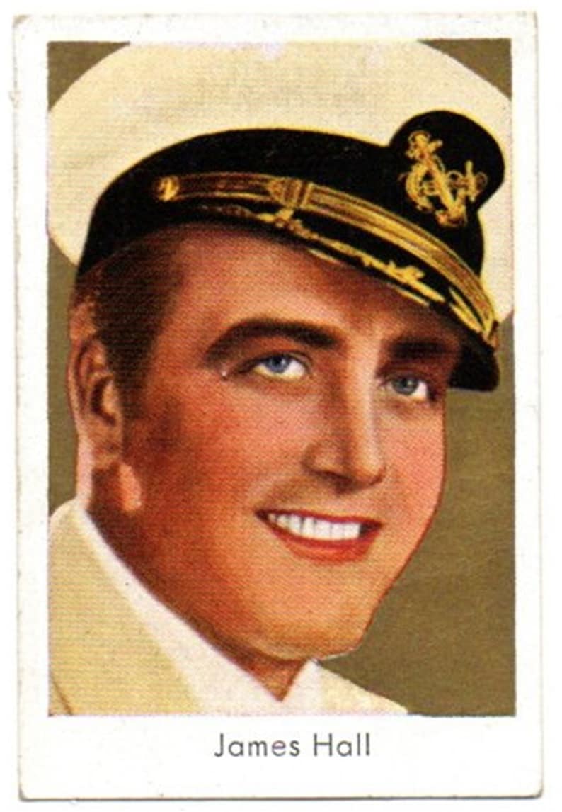 James Hall Vintage From 1933 Collector's Picture Actor Film Movie Star ...