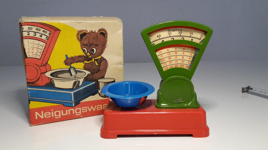 Vintage DDR Children's Toy Inclination Scale With Original Packaging ...