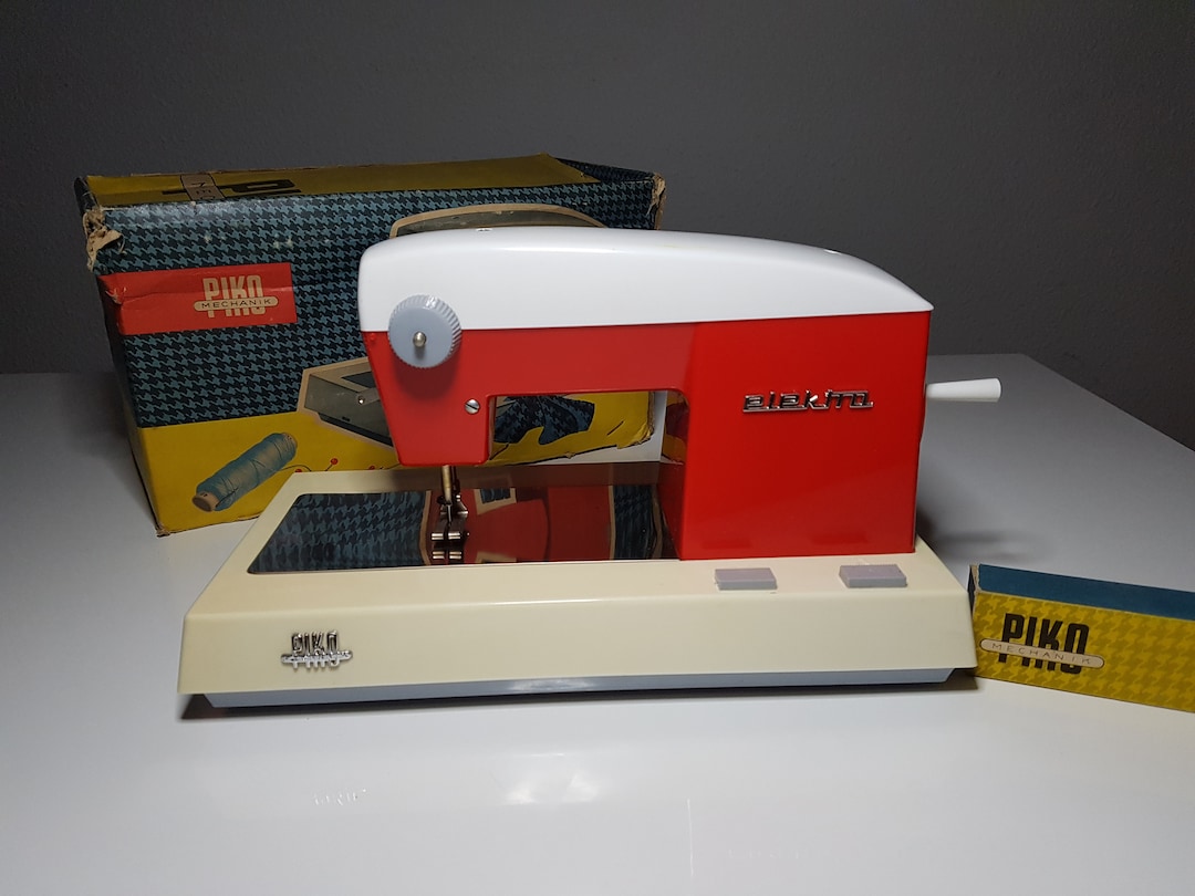Vintage DDR Toy Sewing Machine Elektra With Box PIKO Mechanics 70s Like ...