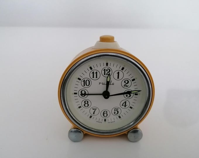 Vintage DDR Alarm Clock Ruhla 60s Clock Table Clock Travel Alarm Clock ...
