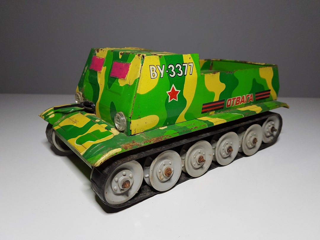 Old GDR Soviet Tin Toy Artillery Soldiers Transporter - Etsy