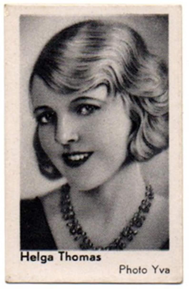 Helga Thomas Vintage Cigarette Card Photo No. 8 From 1933 Old Cigarette ...