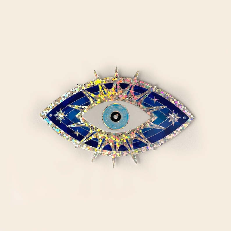 Holographic Evil Eye Sticker: Witchy Magical Decal - Etsy