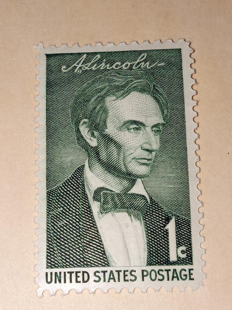 Scott #1113 1 Cent Green Abraham Lincoln Mint Stamp 1959 - Etsy