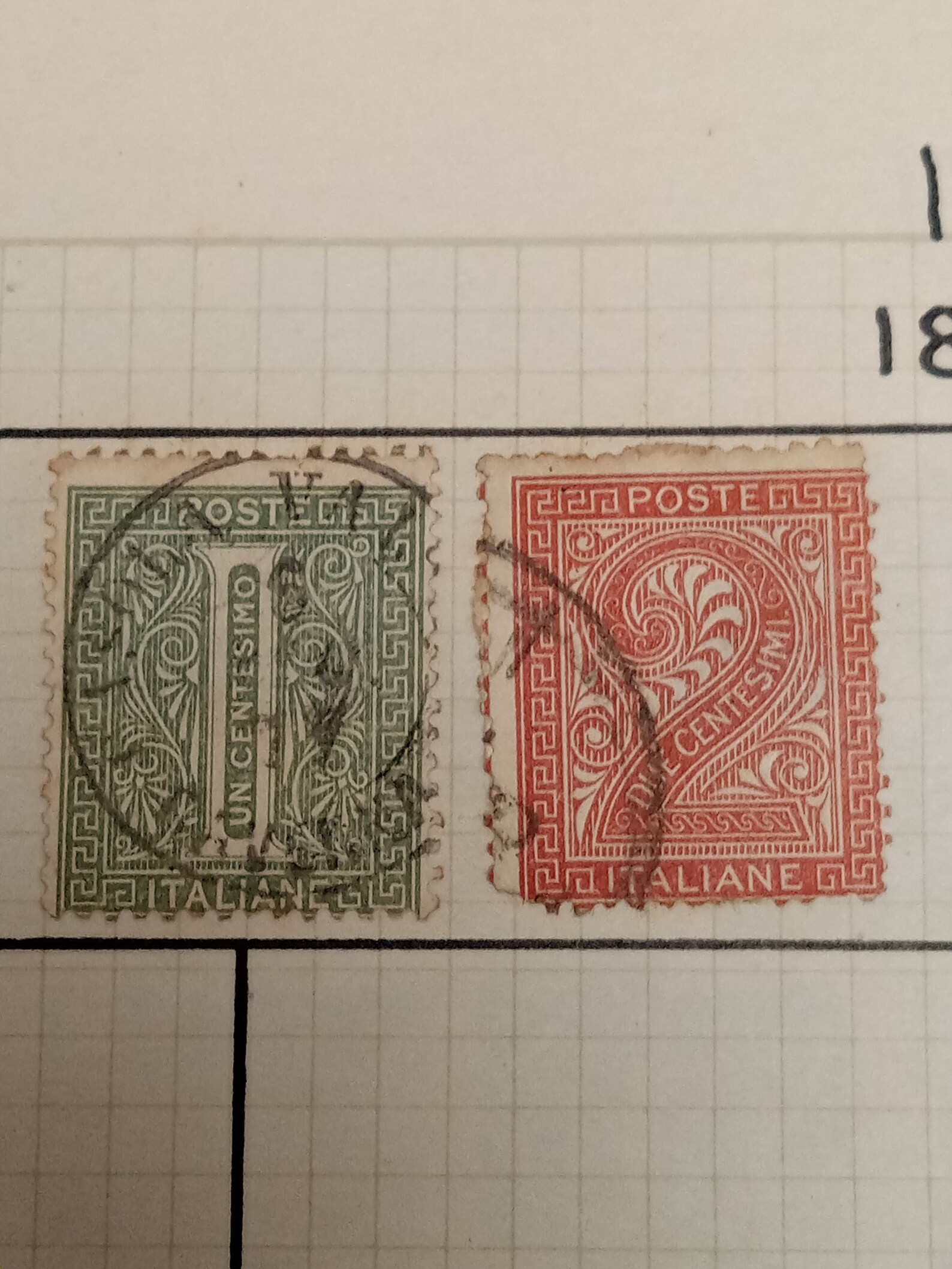 1863 Set of 2 Italian Stamps - Etsy