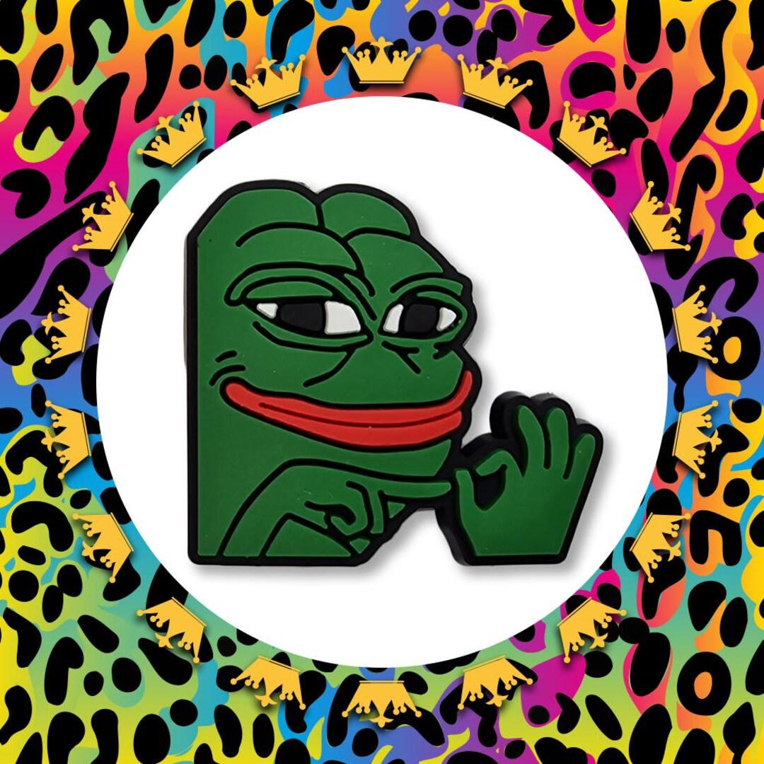 Funny Pepe Frog Croc Charm - MEME Toad - Etsy New Zealand