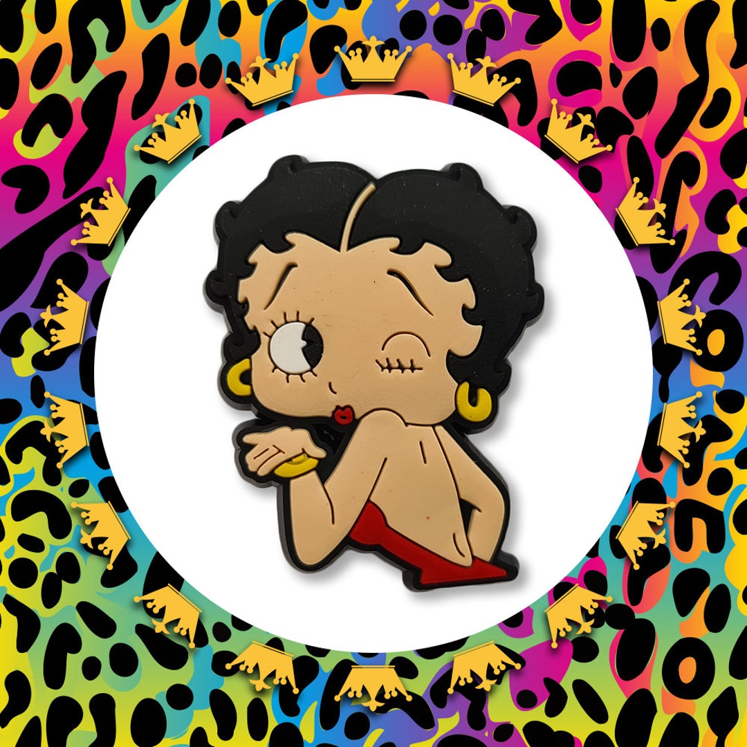 SUPER CUTE Betty Boop Winking and Blowing A Kiss Charm to Fit Crocs ...