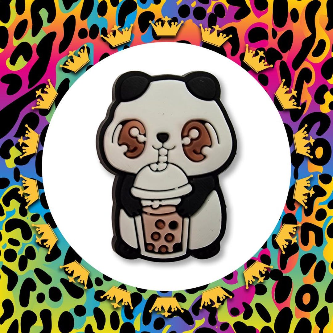 Super Cute Chunky Baby Panda With Drink Croc Charm Animal Wildlife ...