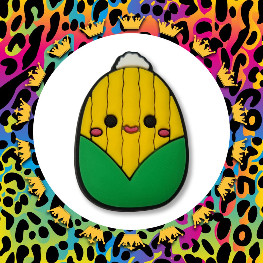 Super Cute Chunky Corn on the Cob Croc Charm Food Farm - Etsy UK