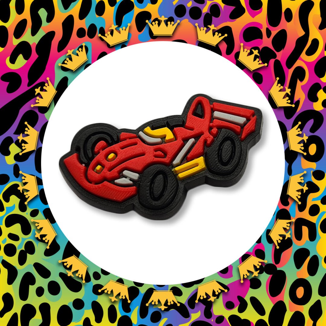 F1 Style Racing Red Car - Formula One Track Charm to Fit Crocs/clogs ...