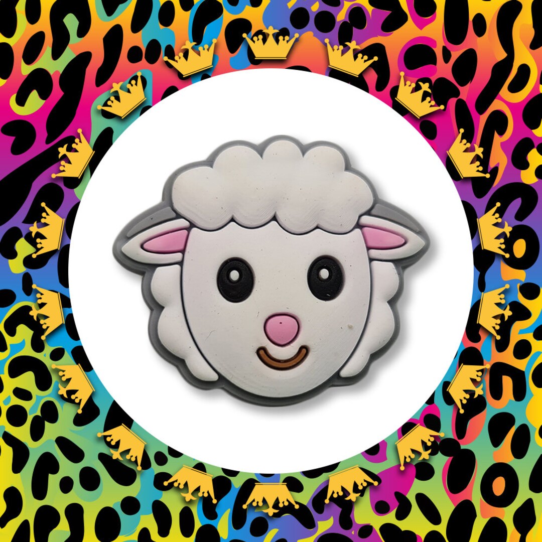 SUPER CUTE Baby Fluffy Lamb Sheep Croc Charm Animal Farm - Etsy