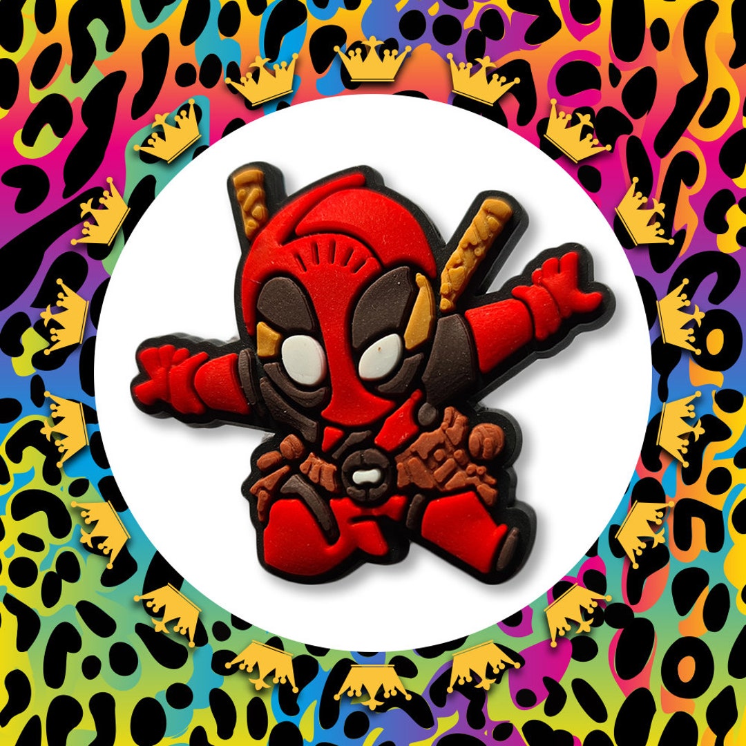Super Cute Baby Mini Deadpool Hero Croc Charm - Etsy