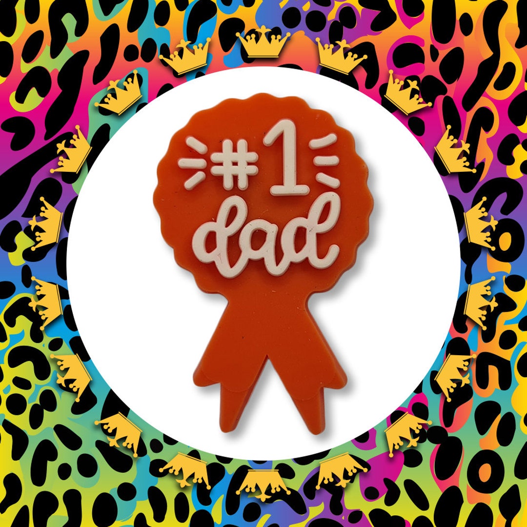 SUPER CUTE Number 1 Dad Rosette Medal Fathers Day Croc Charm Gift - Etsy