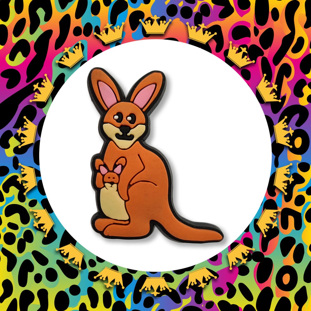 Super Cute BABY MINI Kangaroo With Mum Croc Charm Animal Australia - Etsy