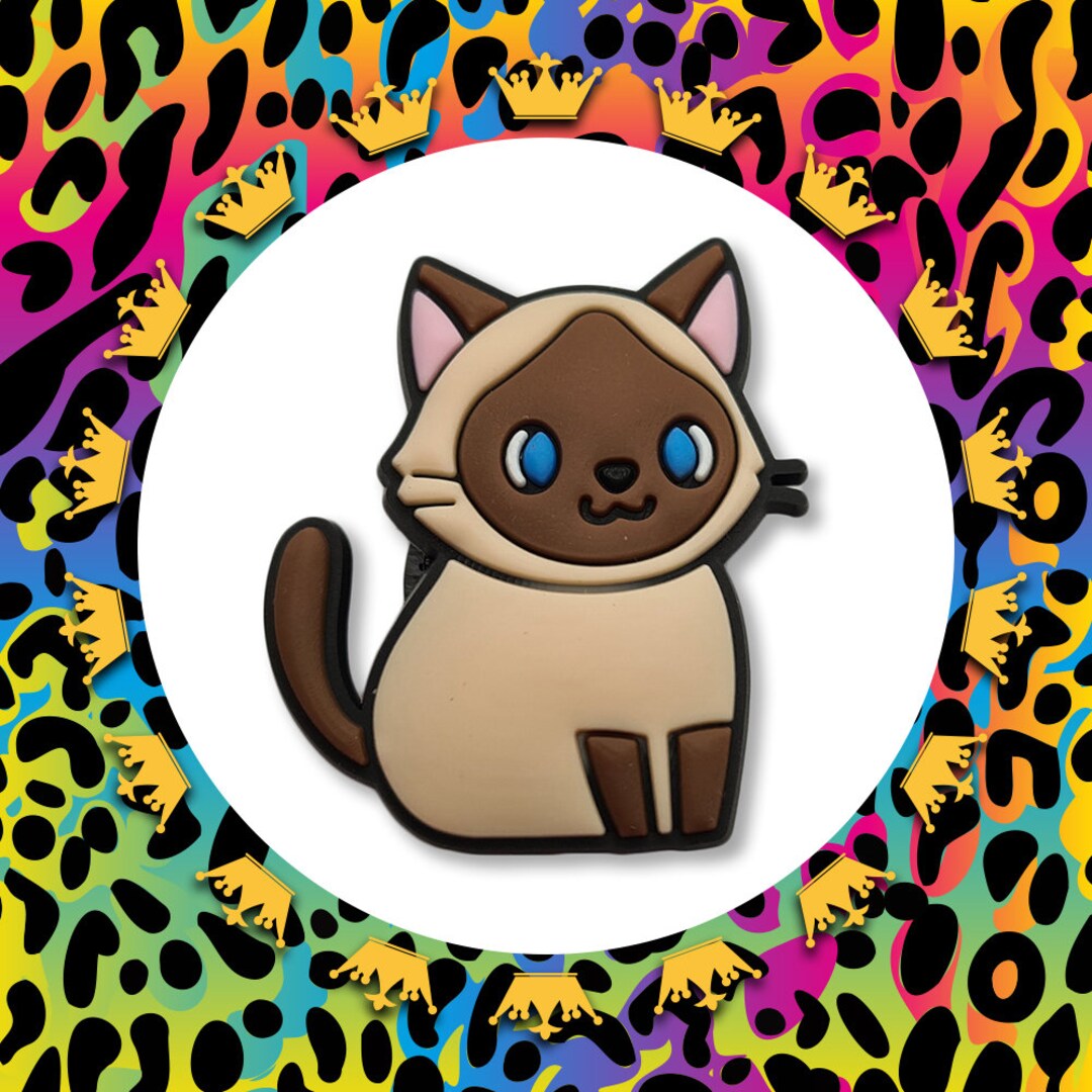 Siamese Kitten Croc Charm: Blue Eyed Cat - Etsy
