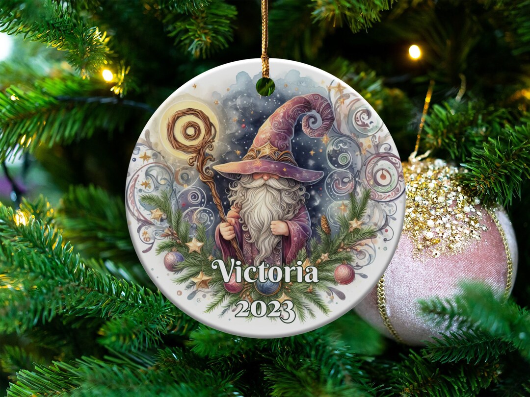 Wizard Kids Christmas Personalized Ornament, Boys Christmas Ornaments ...