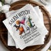 Personalized Halloween Witch Cocktail Napkins Custom Party Decor Spooky ...