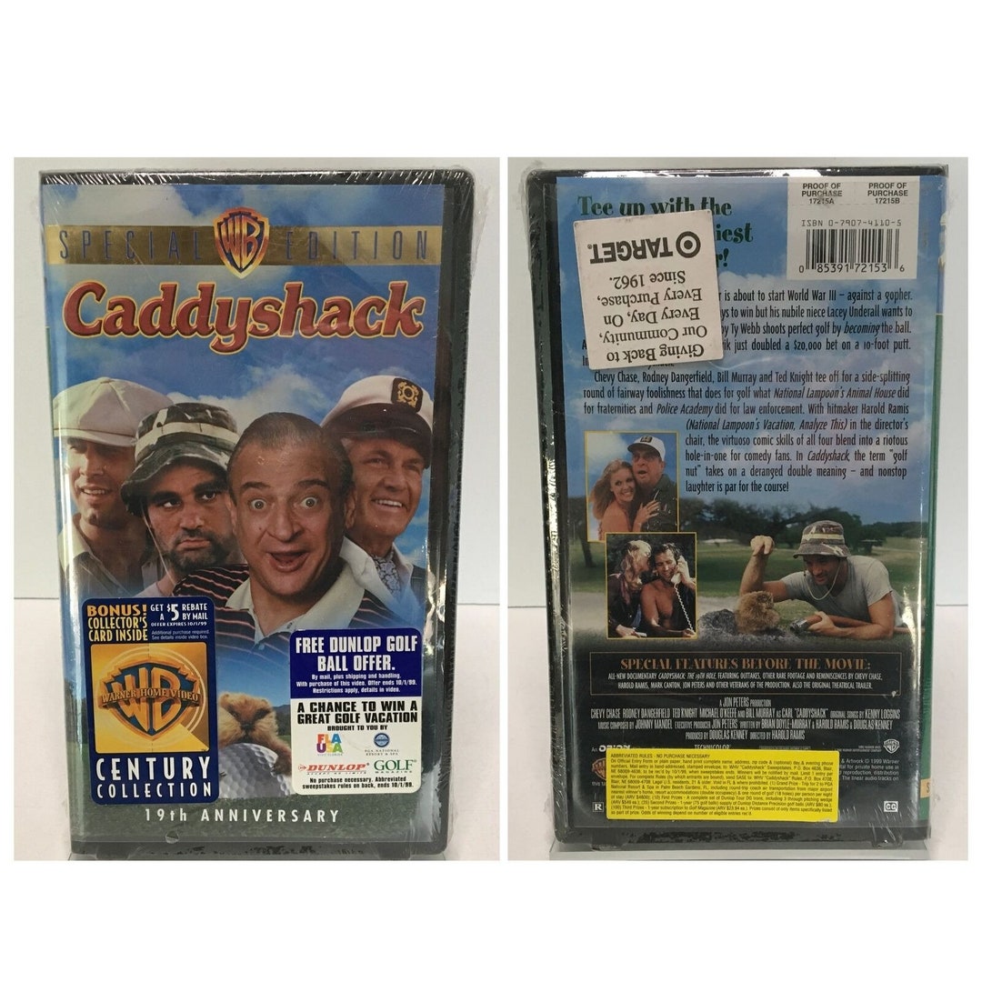 Caddyshack VHS 1999 19th Anniversary Special Edition Sealed Clamshell ...