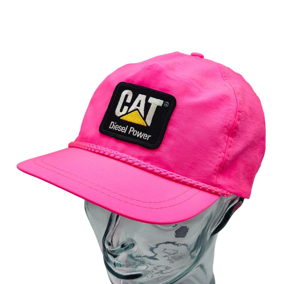 Caterpillar CAT Diesel Power Neon Pink Snapback Hat KC Brand - Etsy