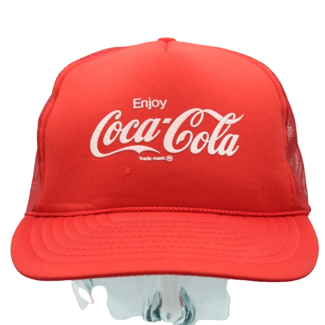 Enjoy Coca-cola Coke Snapback Mesh Trucker Hat Cap Vintage Foam Rope - Etsy