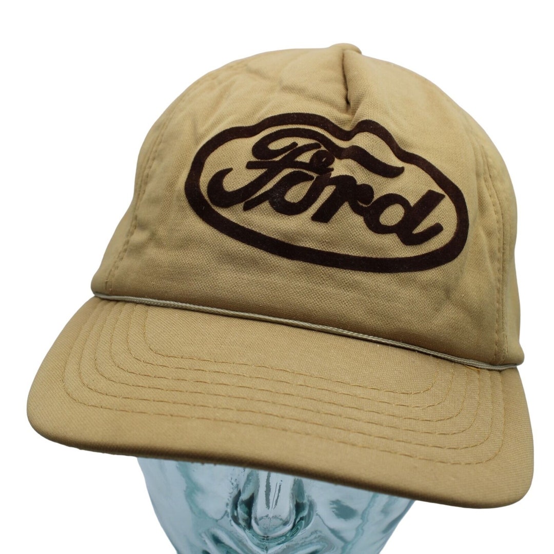 Ford Logo Vintage Rope Snapback Gold Hat Cap Brown Felt 5 Panel - Etsy