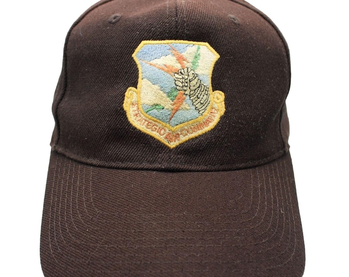 Strategic Air Command, Baseball Cap/hat W/sac on Bill and Back, (BLUE ...