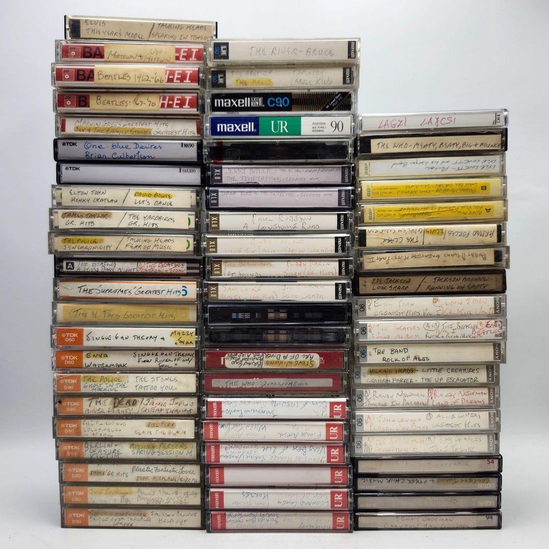 Lot of 61 Pre-recorded Audio Cassettes BASF TDK Sony Maxell Fuji ...