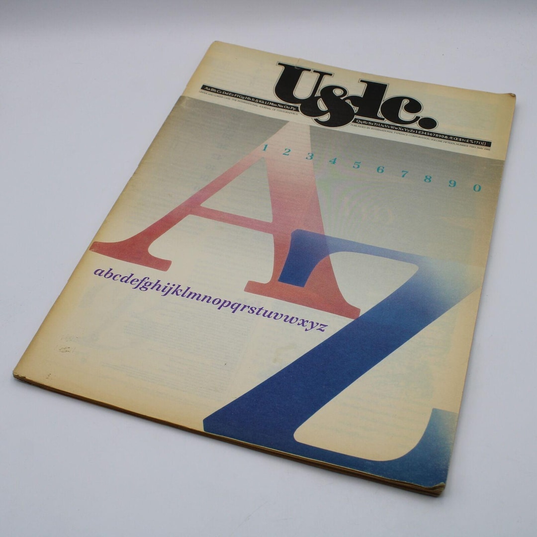 U&LC Upper and Lower Case Typography Magazine Vol 15 No 2 May 1988 - Etsy