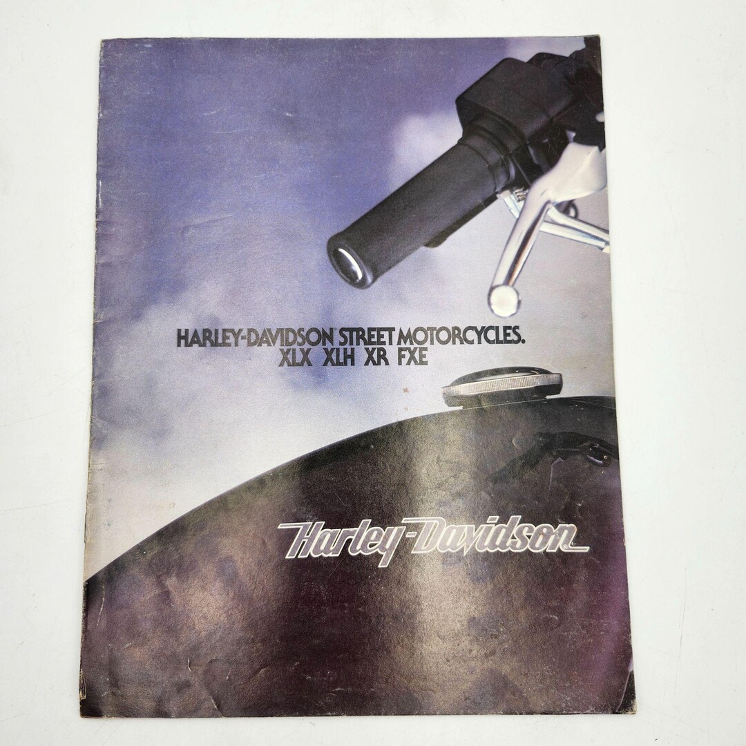 Harley-davidson Street Motorcycles 1983 Brochure XLX XLH XR Fxe - Etsy