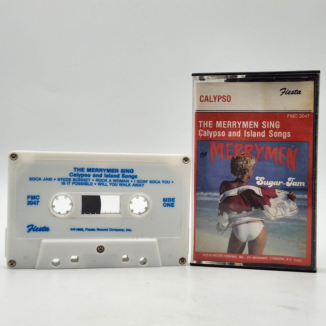 The Merrymen Sing Calypso and Island Songs Cassette 1988 Fiesta Records ...
