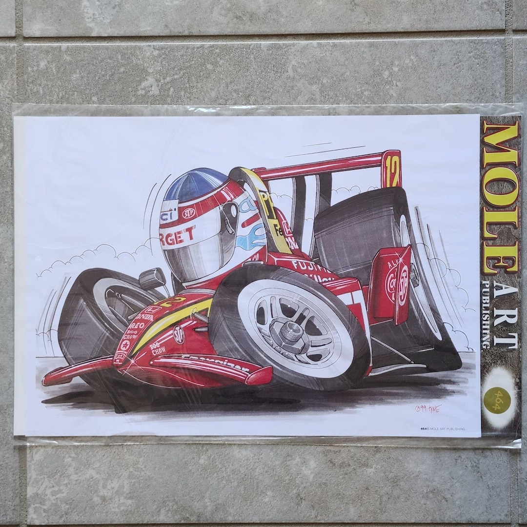 Honda Juan Pablo Montoya CART Indycar Racing Art Print David Harvey ...