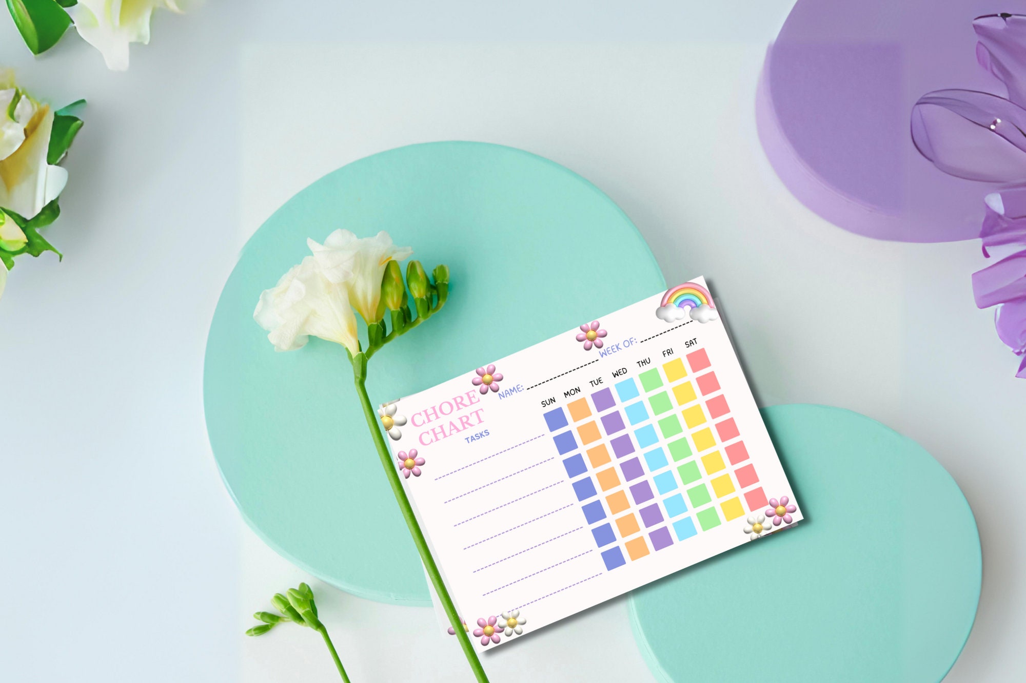 Kids Chore Chart Responsibility Chart Printable Chore Chart for Kids ...