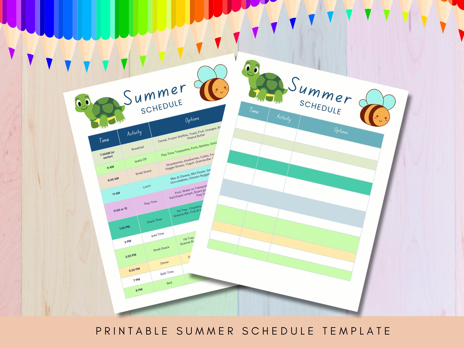 Summer Schedule, Summer Bucket List, Summer Checklist, Kids Chore Chart ...