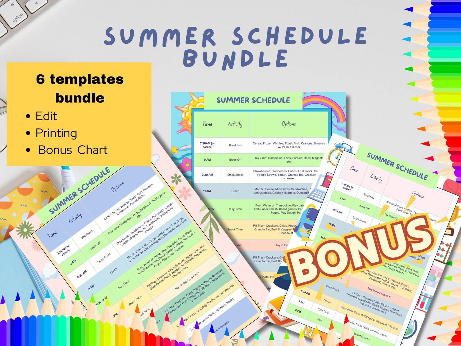 Chore Chart Bundle, Toddler Routine, Kids Routine Chart, Chore Chart ...