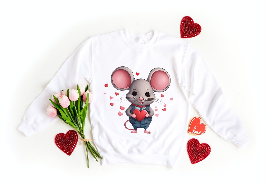 Valentines Mouse, Valentine Mouse Png, Valentine Clipart. Digital ...