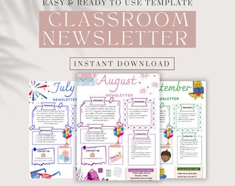 November Newsletter Template, Editable Newsletter, Monthly Newsletter ...