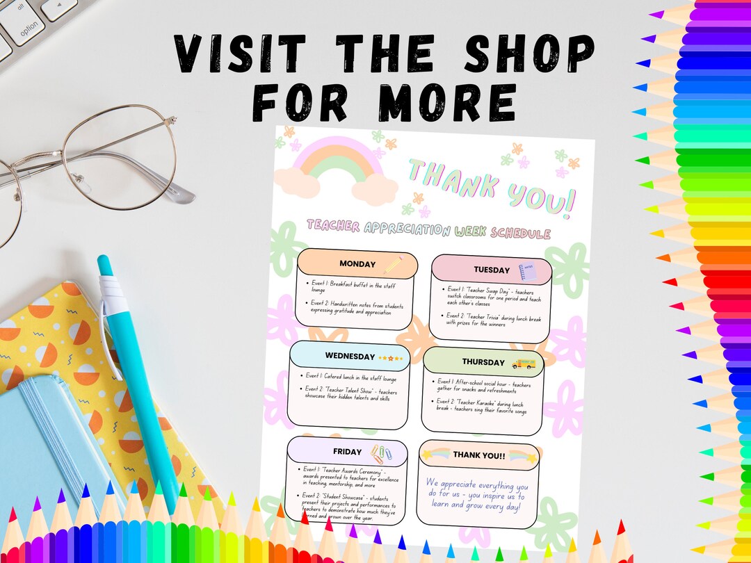 Teacher Appreciation Week Printable Editable Teacher Appreciation Gift ...