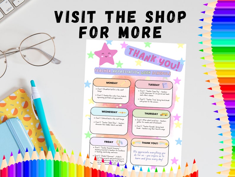 Teacher Appreciation Week Printable Editable Teacher Appreciation Gift ...