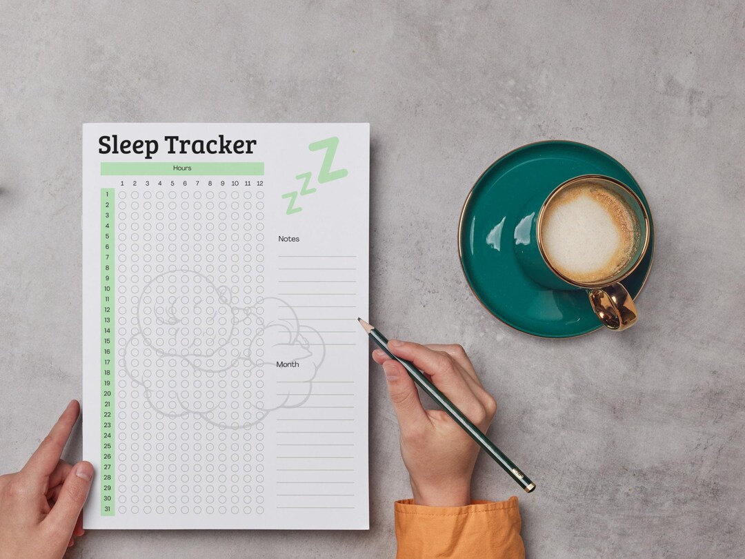 Sleep Tracker, Printable, Digital, Sleep Log, Canva Sleep Planner - Etsy